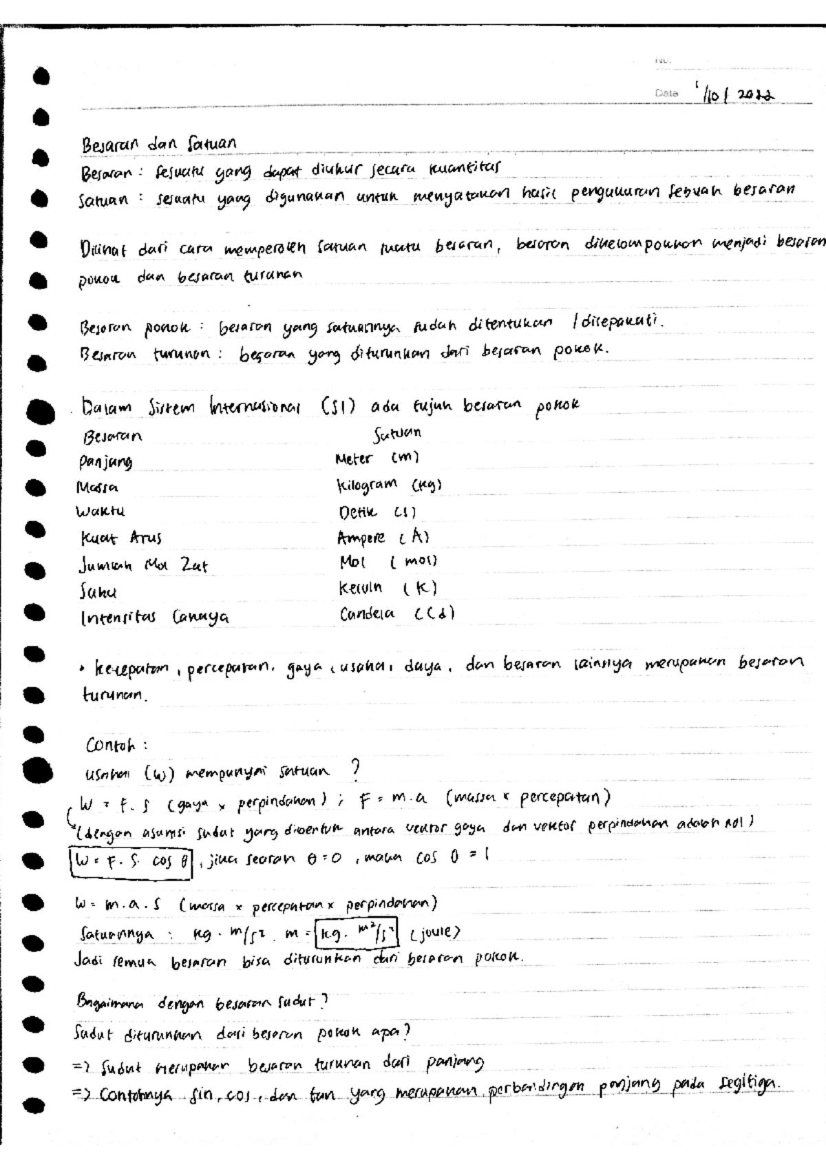 Besaran dan Satuan - Stevan R M G 1022040062 - Applied Physics - Studocu