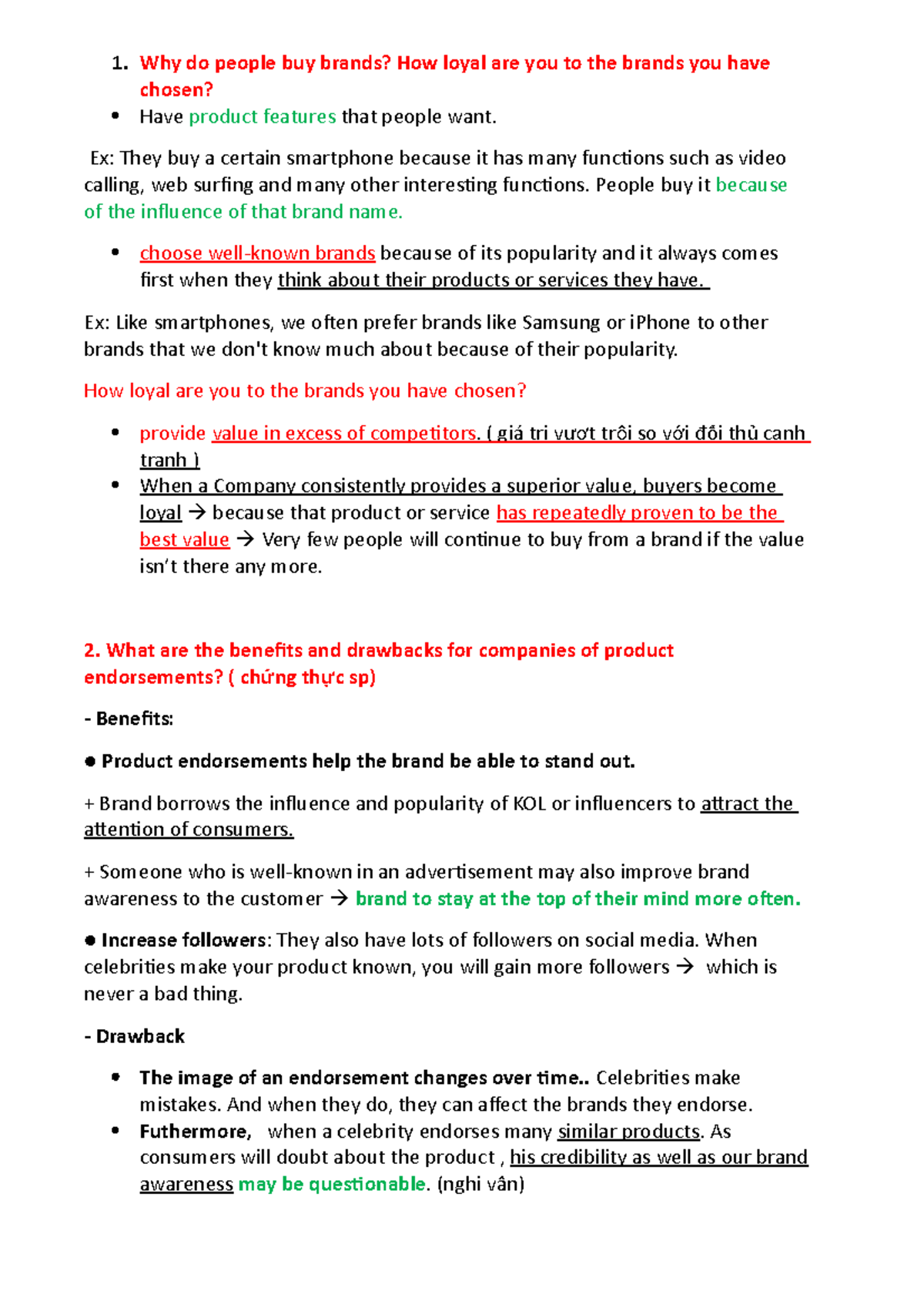 Unit-1-copy - Assignment final - Why do people buy brands? How loyal ...