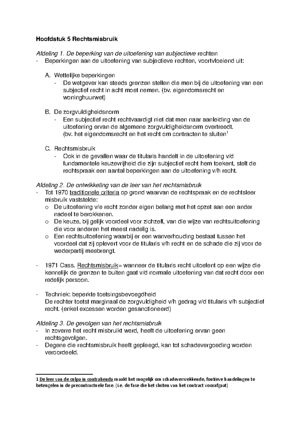 Hoofdstuk 5 - Samenvatting Basisbegrippen van recht - Hoofdstuk 5 ...