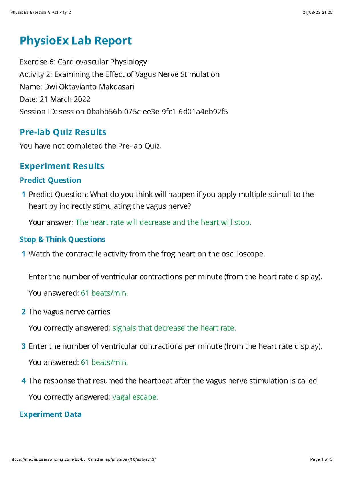 Physio Ex Exercise 6 Activity 2 Media Pearsoncmg Bc Bc 0media Ap