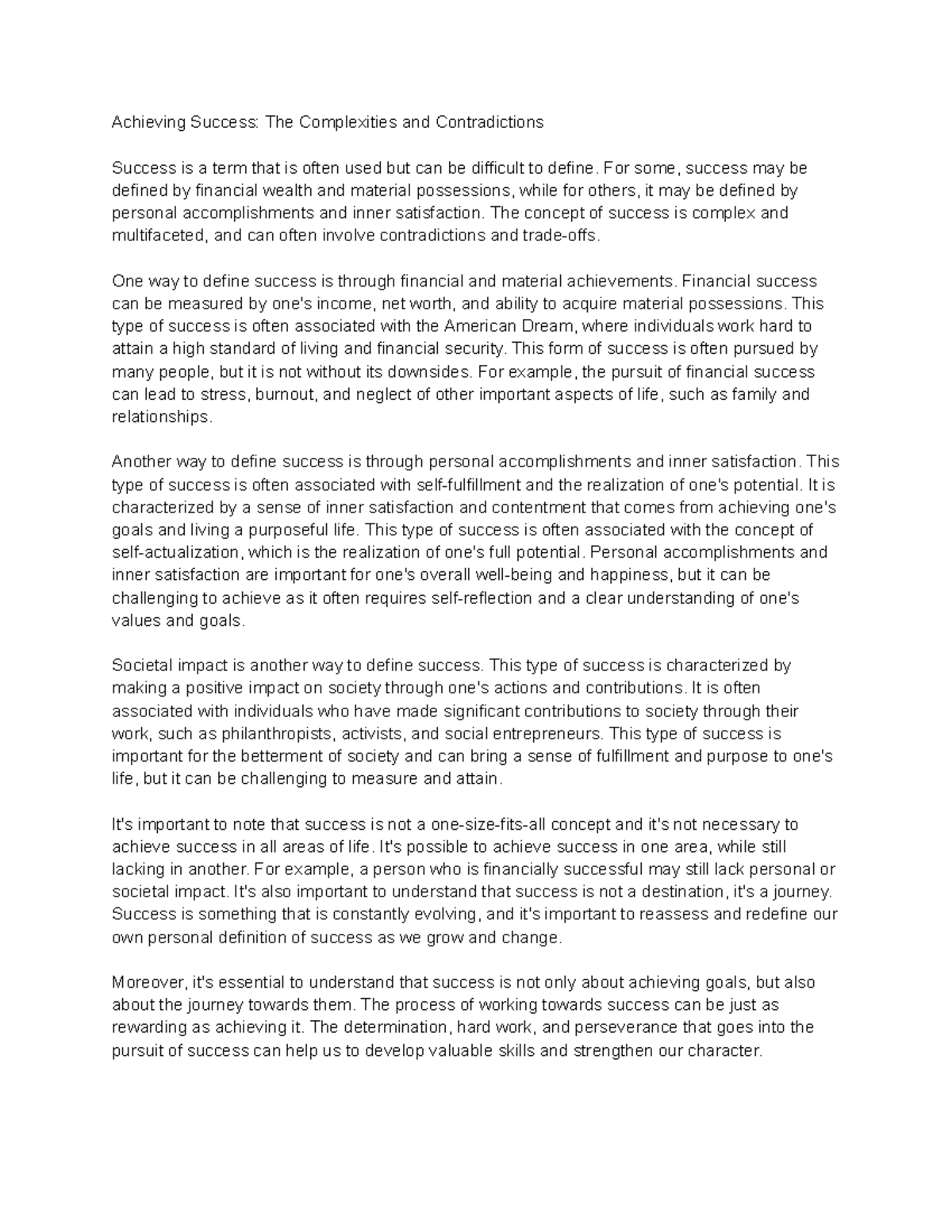 Untitled document - This essay explores the complexities and ...