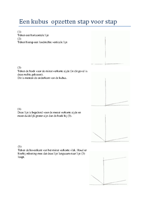 TIPS constructie kubus - Schetsen - Studocu
