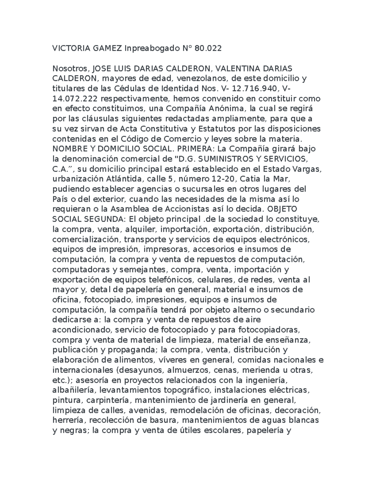 Victoria Gamez Inpreabogado N - VICTORIA GAMEZ Inpreabogado N° 80 ...