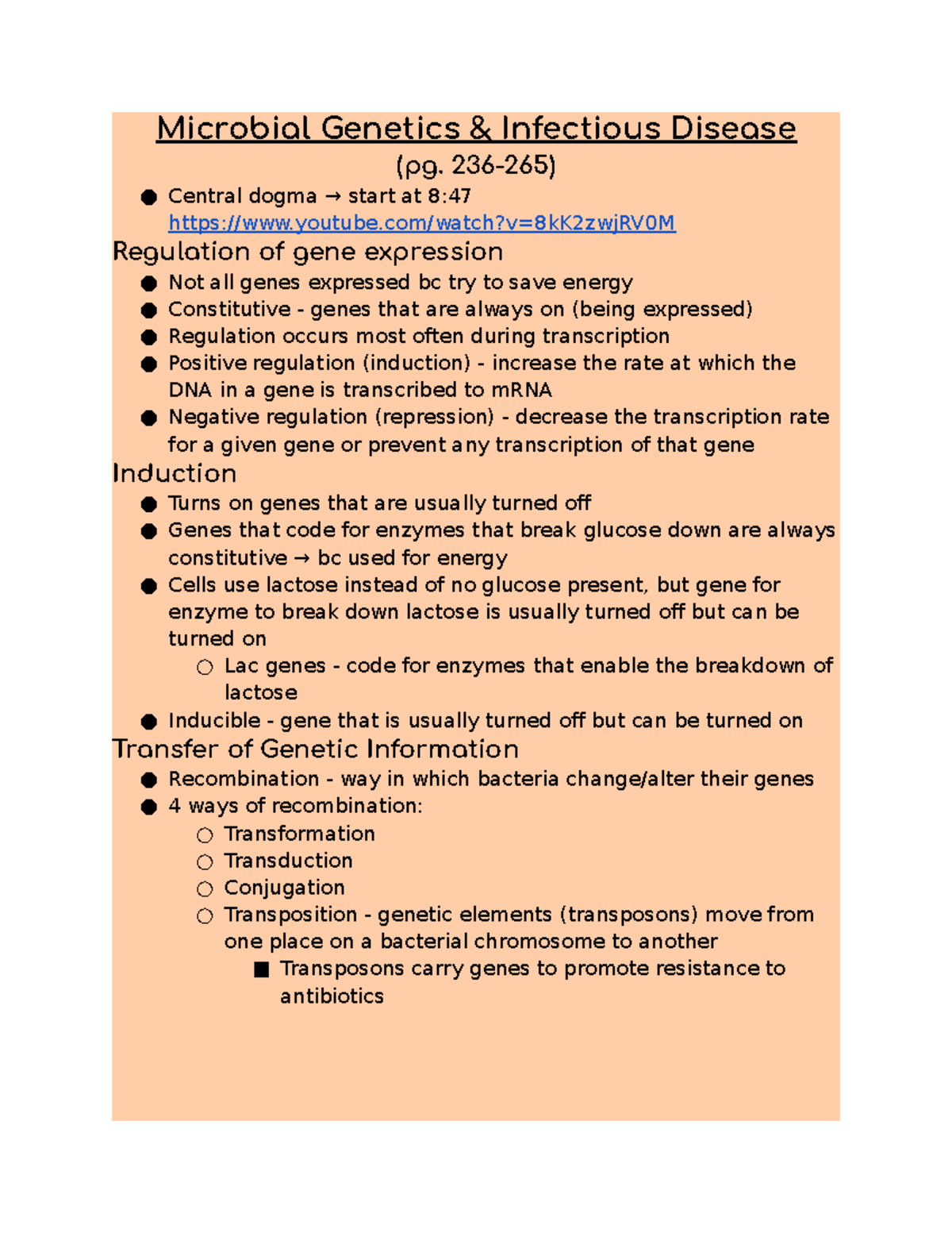 Chapter 11 - Class notes from microbiology with Heather Balyeat ...