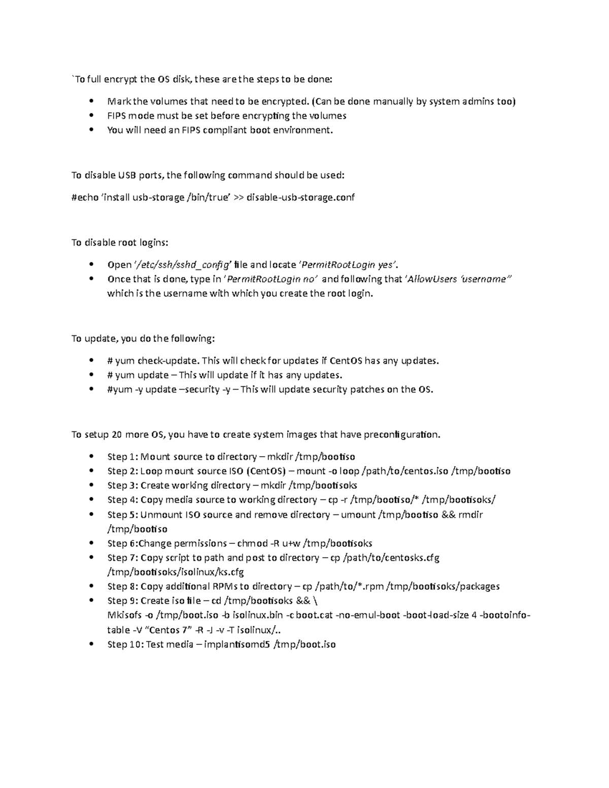 Lab 5 - Notes - full encrypt the OS disk, these are the steps to be ...