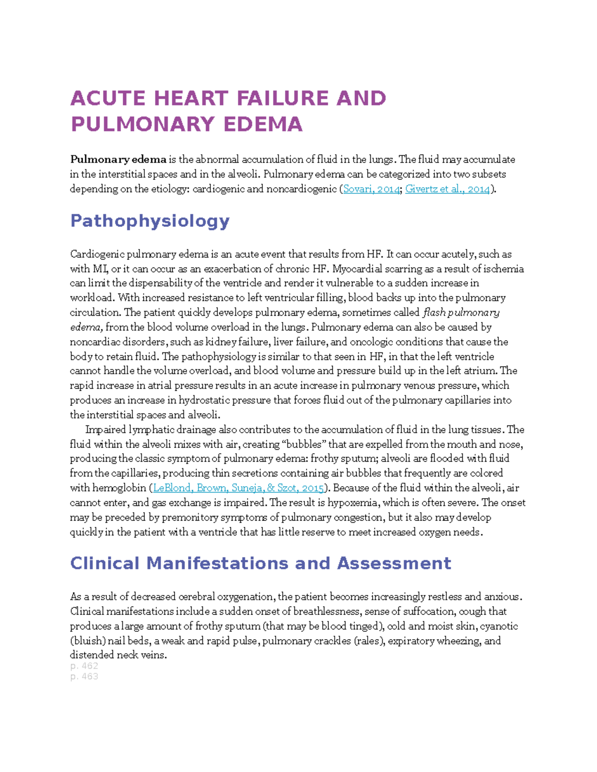 Acute Heart Failure AND Pulmonary Edema - ACUTE HEART FAILURE AND ...