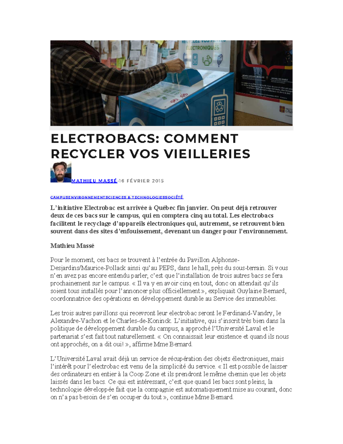 Cahier de presse - Electrobac - v2024 - ELECTROBACS: COMMENT RECYCLER ...