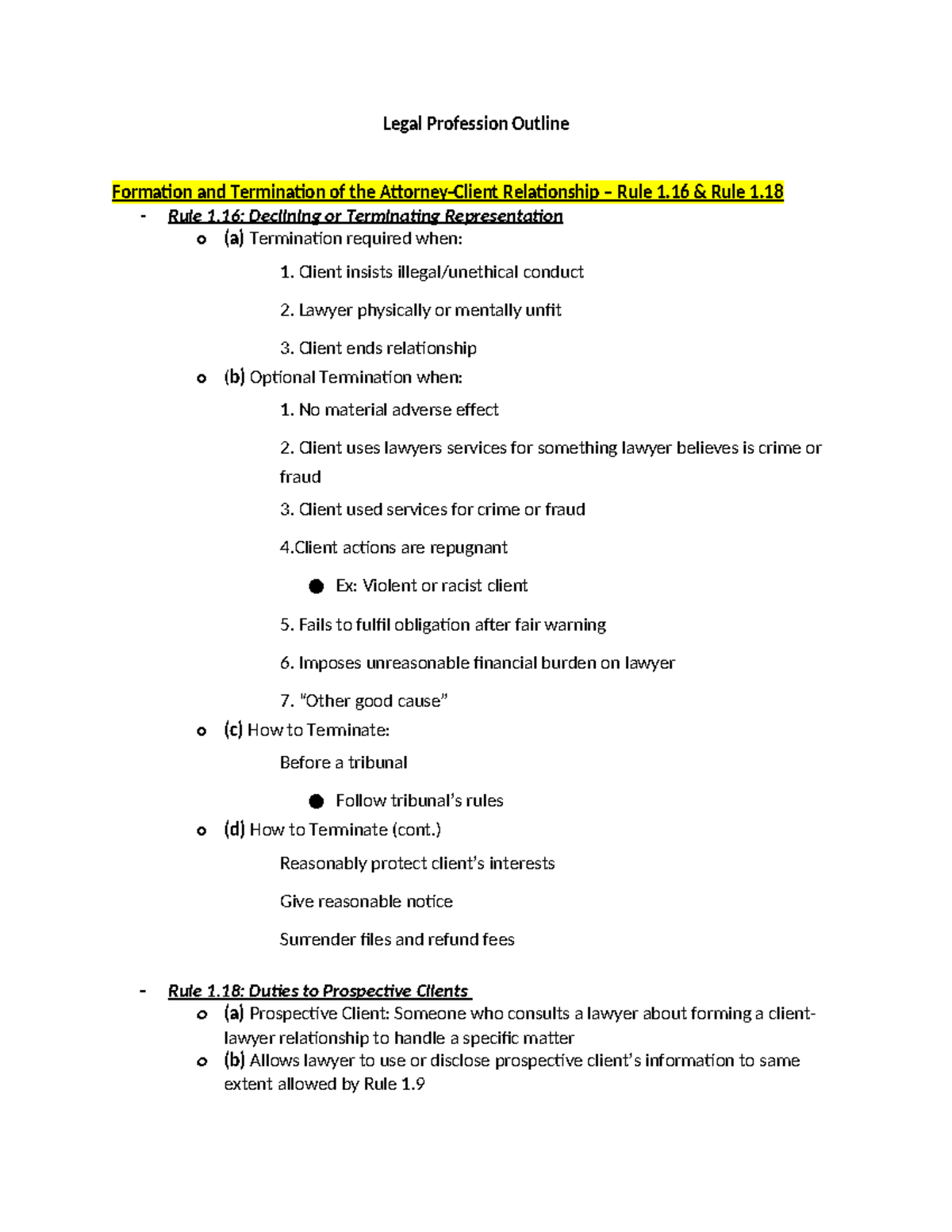 Flash Outline - Leg Pro Moller Fall 2022 - Legal Profession Outline ...