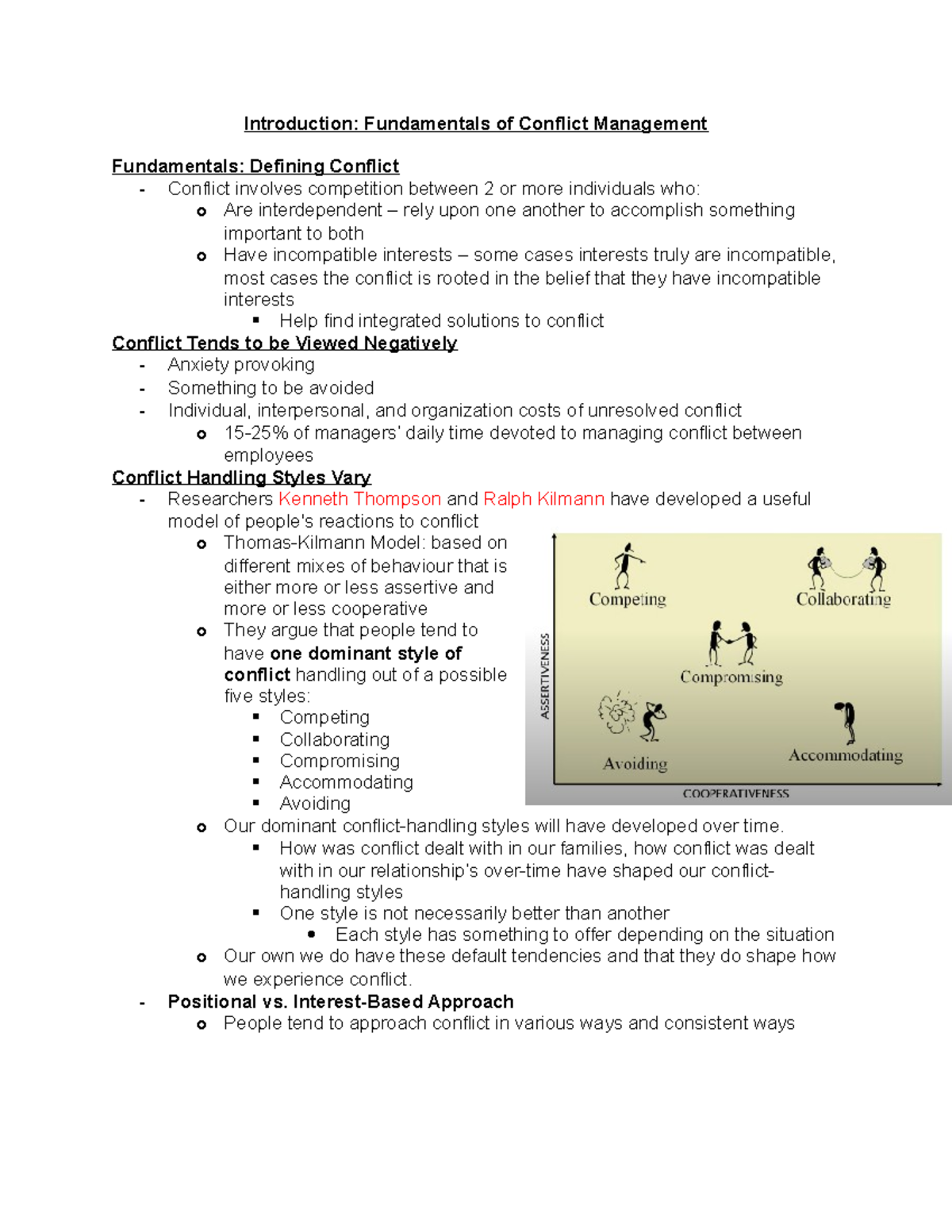 EMPR 220 - Week 1 - Introduction: Fundamentals of Conflict Management ...