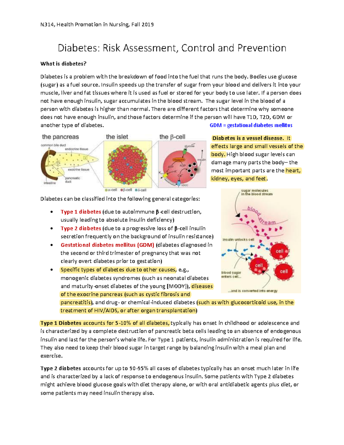 Week 4 Diabetes-risk assessment, control and prevention - Diabetes ...