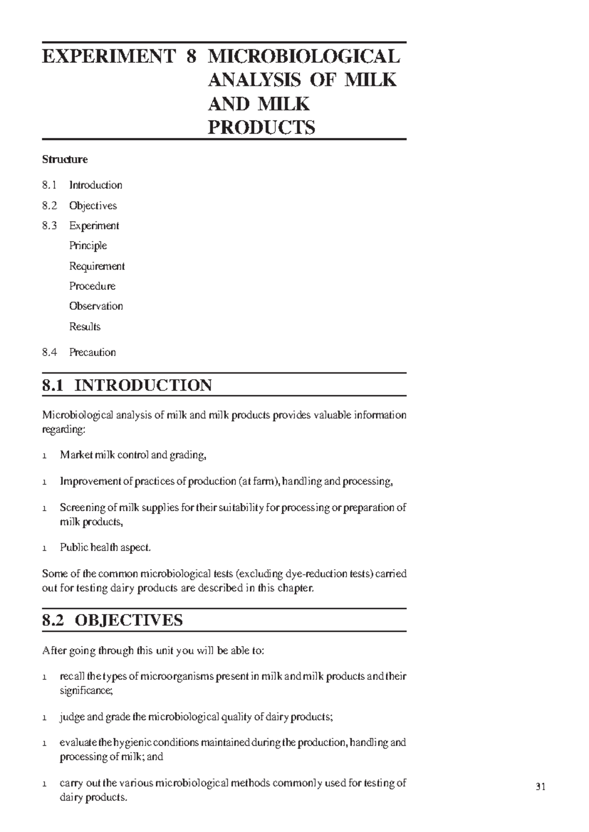 Experiment-8 - notes. - 31 Determination of acid EXPERIMENT 8 ...