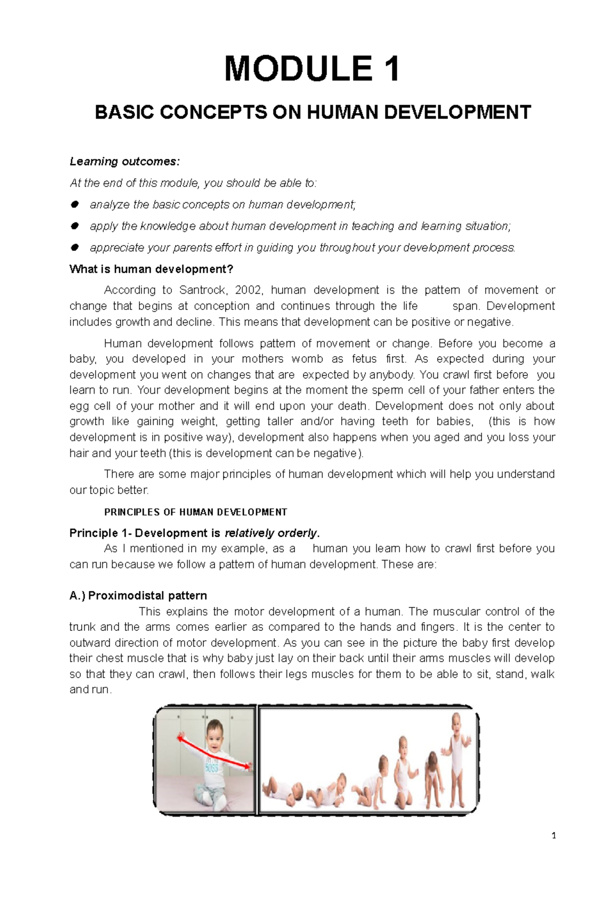 Module 1 Ed 1 - MODULE 1 BASIC CONCEPTS ON HUMAN DEVELOPMENT Learning ...