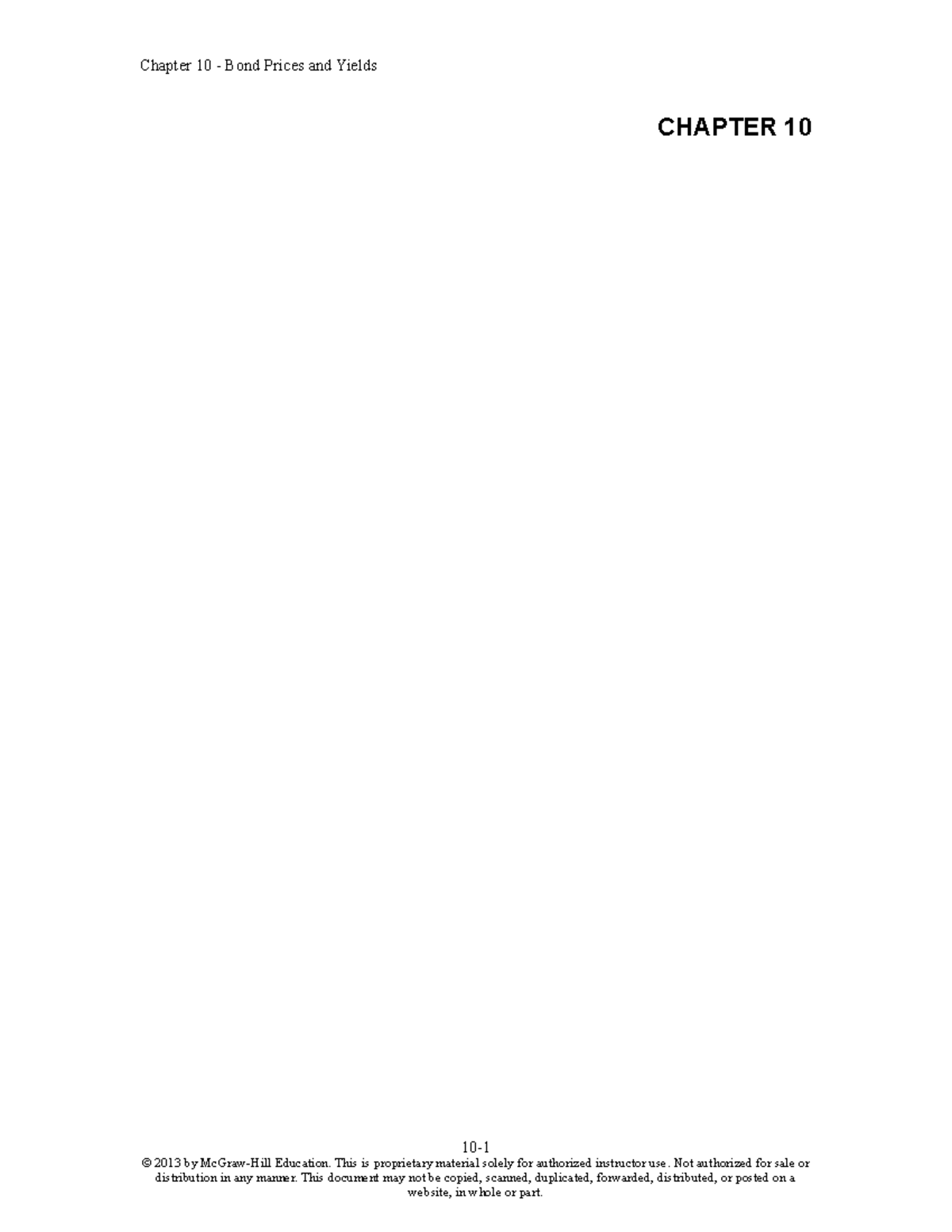 310377048 Bodie Essentials Ch 10 Solutions - CHAPTER 10 10- © 2013 by ...