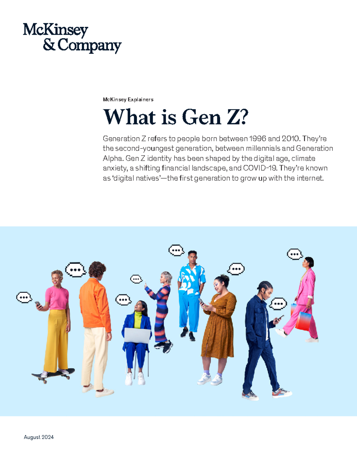 What is gen z - An explanatory essay on Gen z - August 2024 McKinsey ...