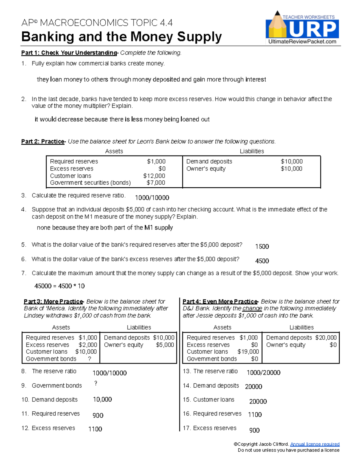 Trevor Nguyen (Student MHS) - AP Macro Topic 4.4- Banking and the Money Supply - AP ...