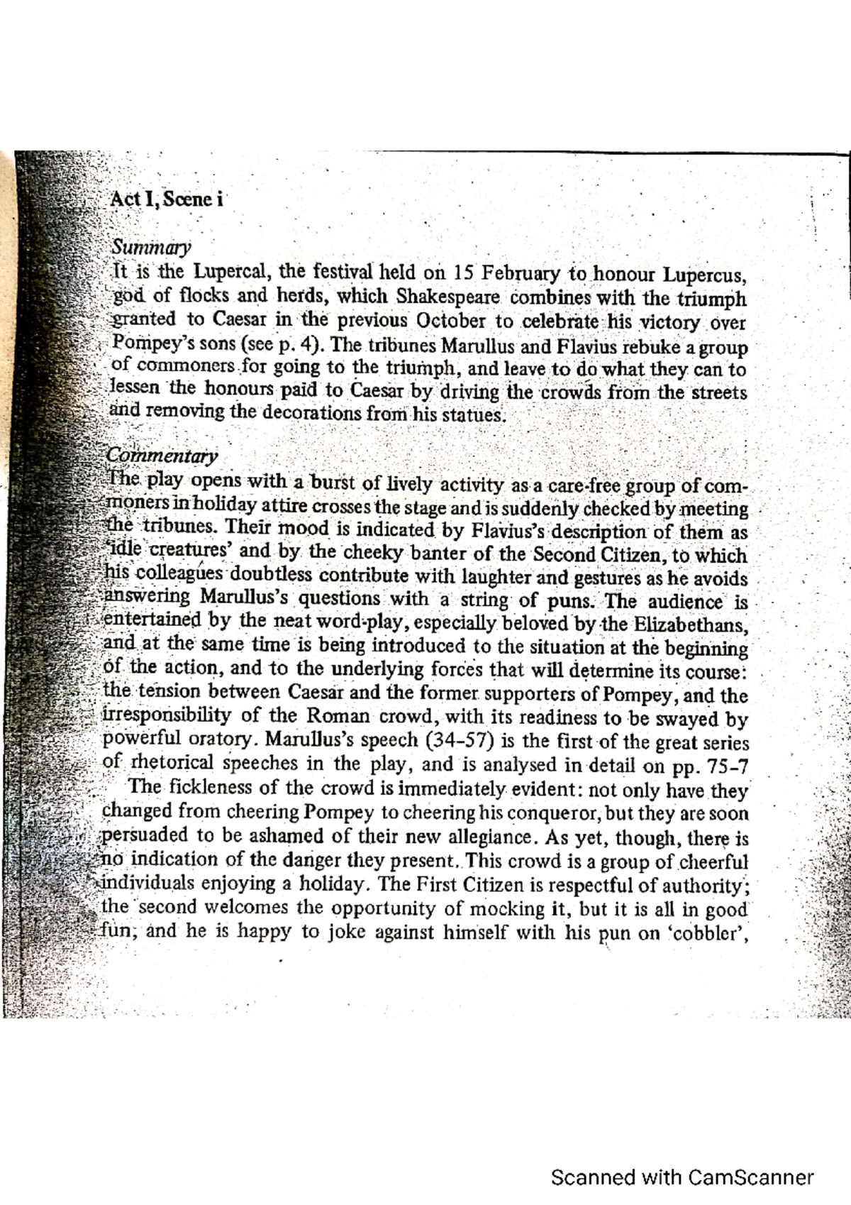 Act 1 Scene 1 Explanation - Design Technology HL - Studocu