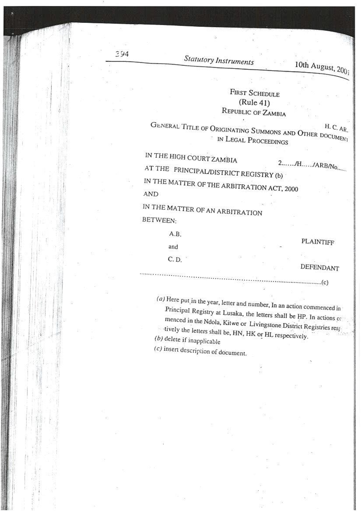 Atkins forms. Arbitrtions- Forms - Civil and Criminal Procedure - Studocu