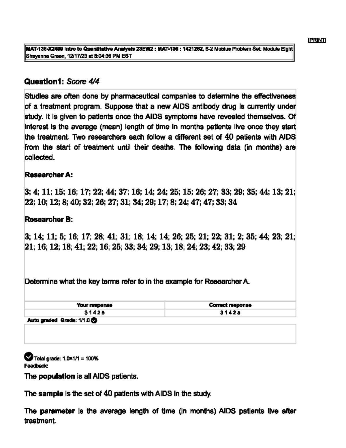 MAT136 Module 8 Probset - MAT136 - Studocu