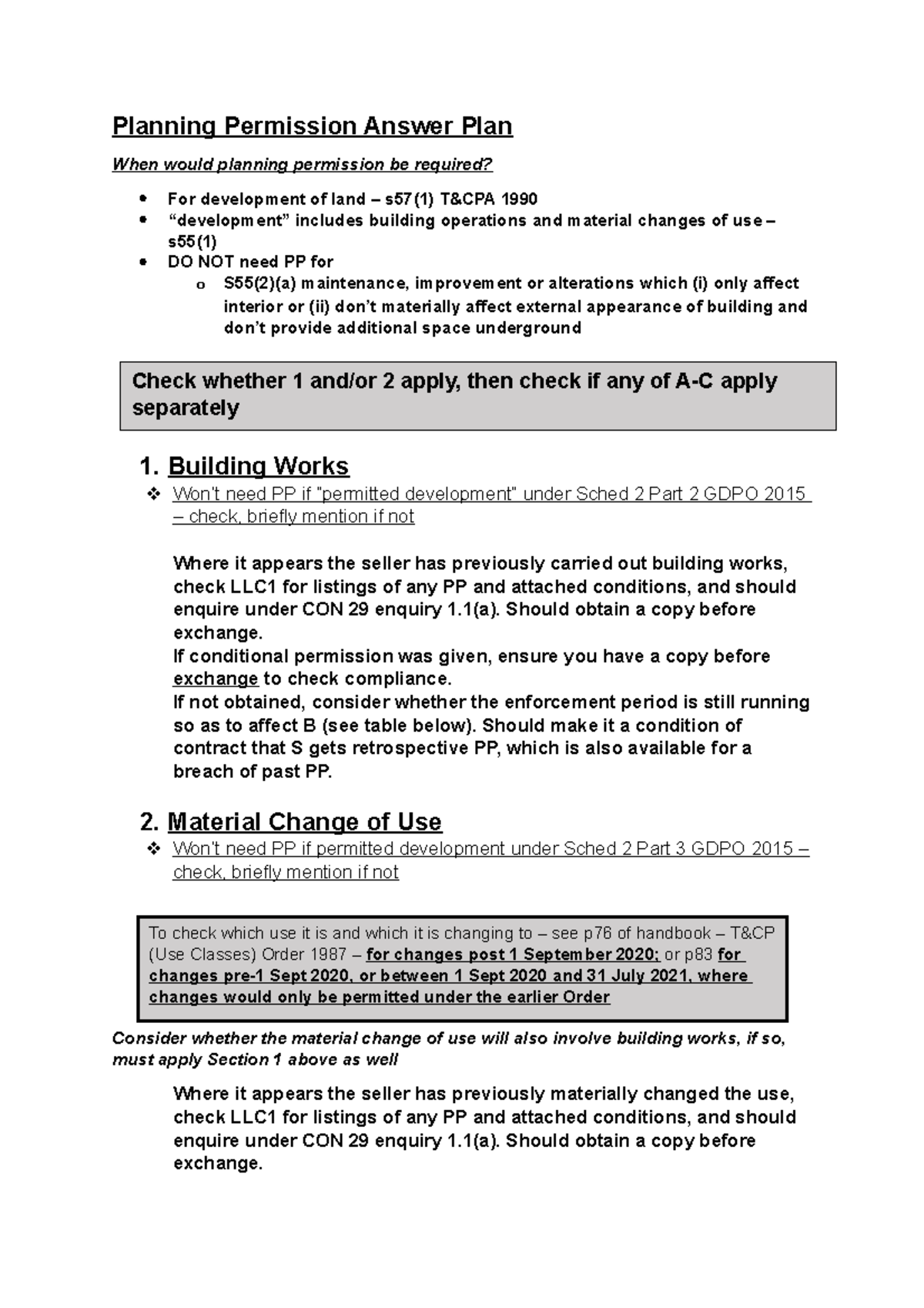 Planning Permission Answer Plan - Building Works Won’t need PP if ...