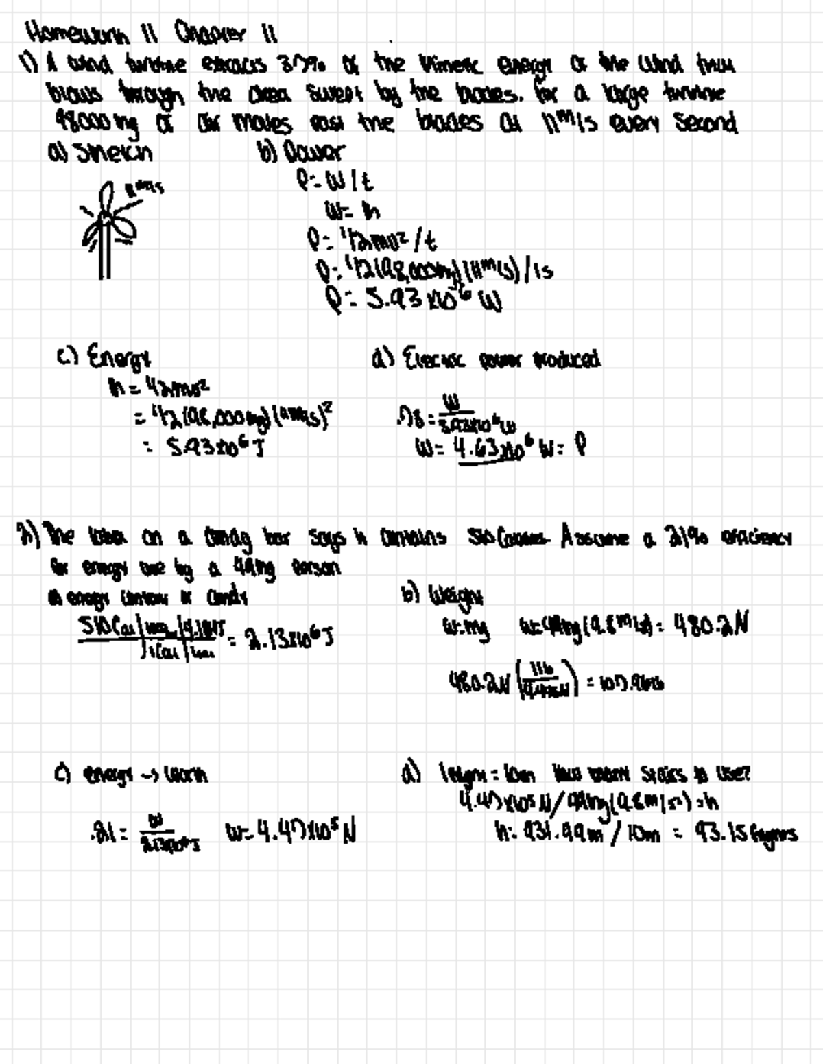 Homework 11 Chapter 11 - Homework 11 Chapter 11 1) Awind turbine ...