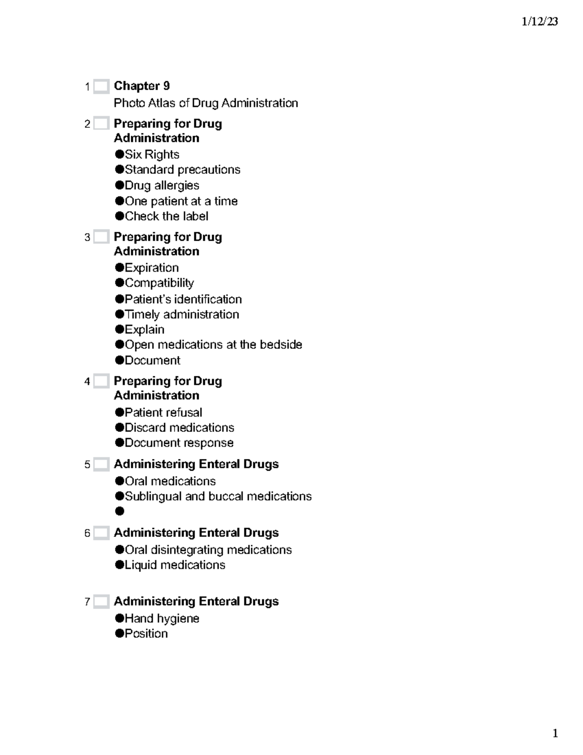 Lilley Chapter 9 - Nursing pharmacology. Dr. Stubblefield - 1/12/ 1 ...