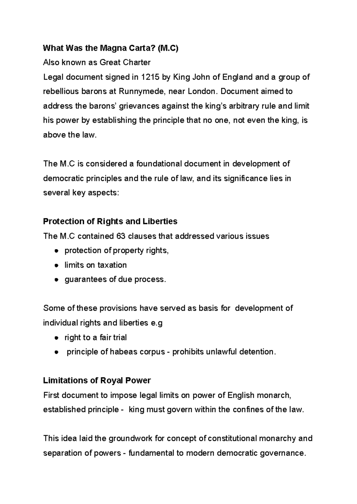 What Was the Magna Carta? (M.C) - Key Aspects and Significance - What ...