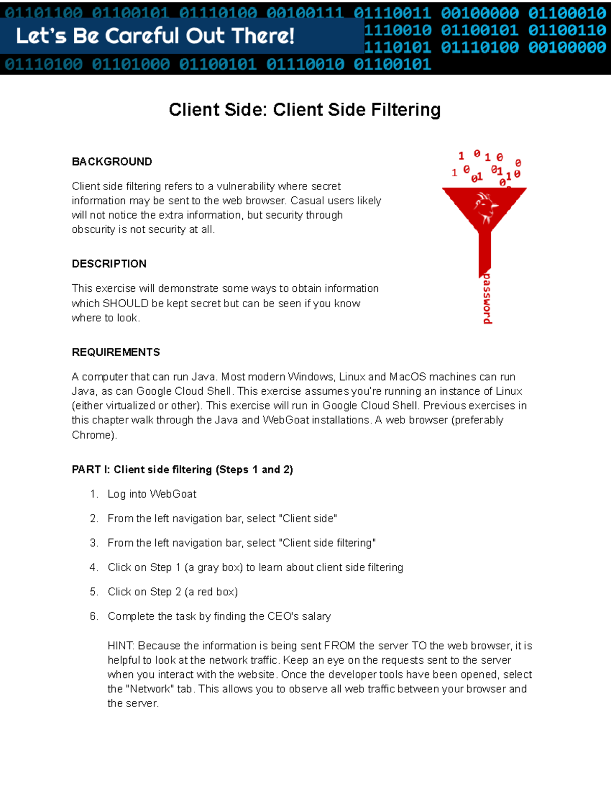 FLCC - CSC-270 - LAB - Client Side - Client Side Filtering - Client ...