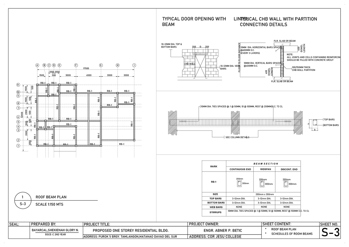 Aahhhhh-S3-QS - TRHTFG - ####### CHB WALL ####### 10-12MM DIA. TOP ...
