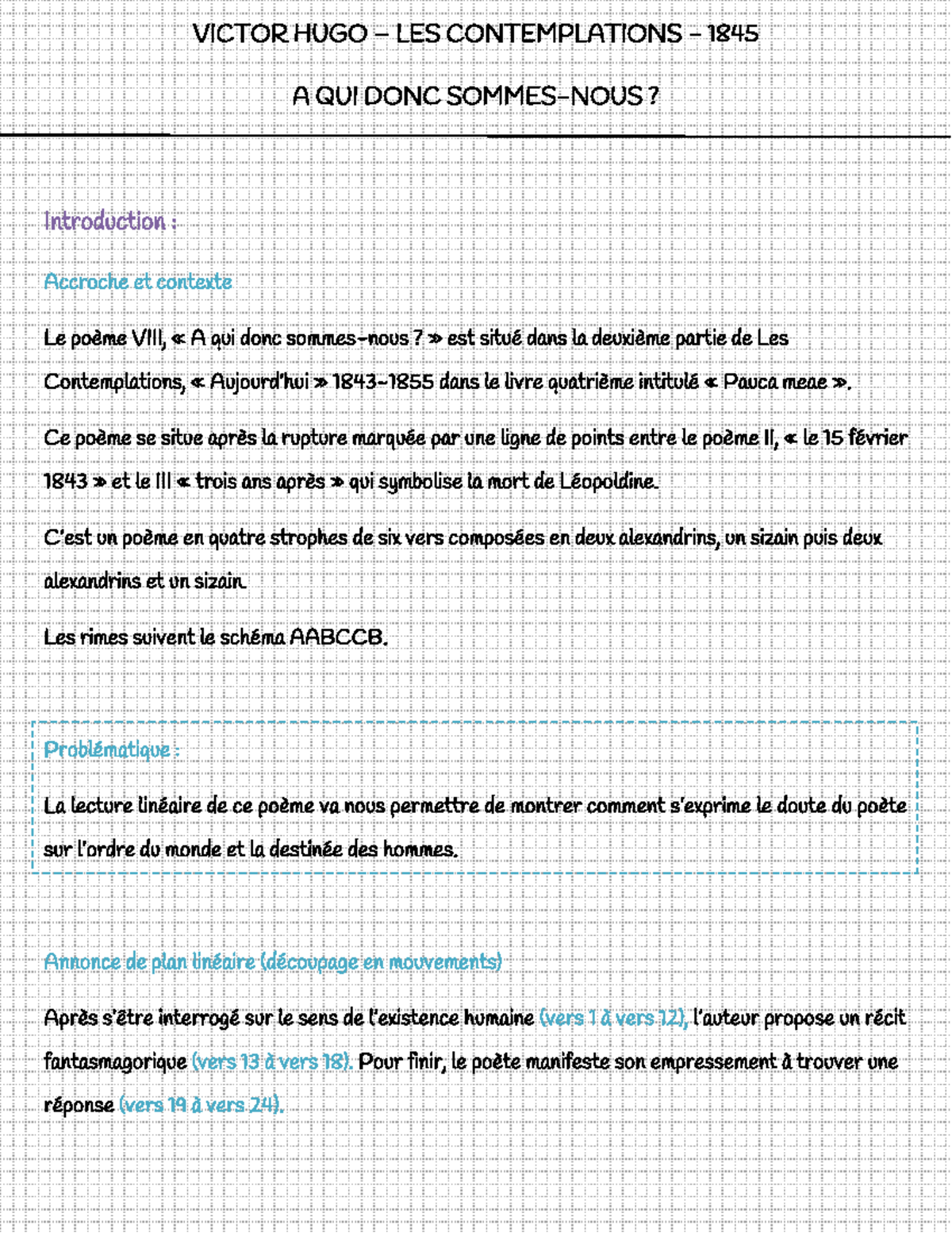 Fiche A QUI DONC Sommes NOUS - A QUI DONC SOMMES-NOUS? Introduction : Accroche et contexte Le ...