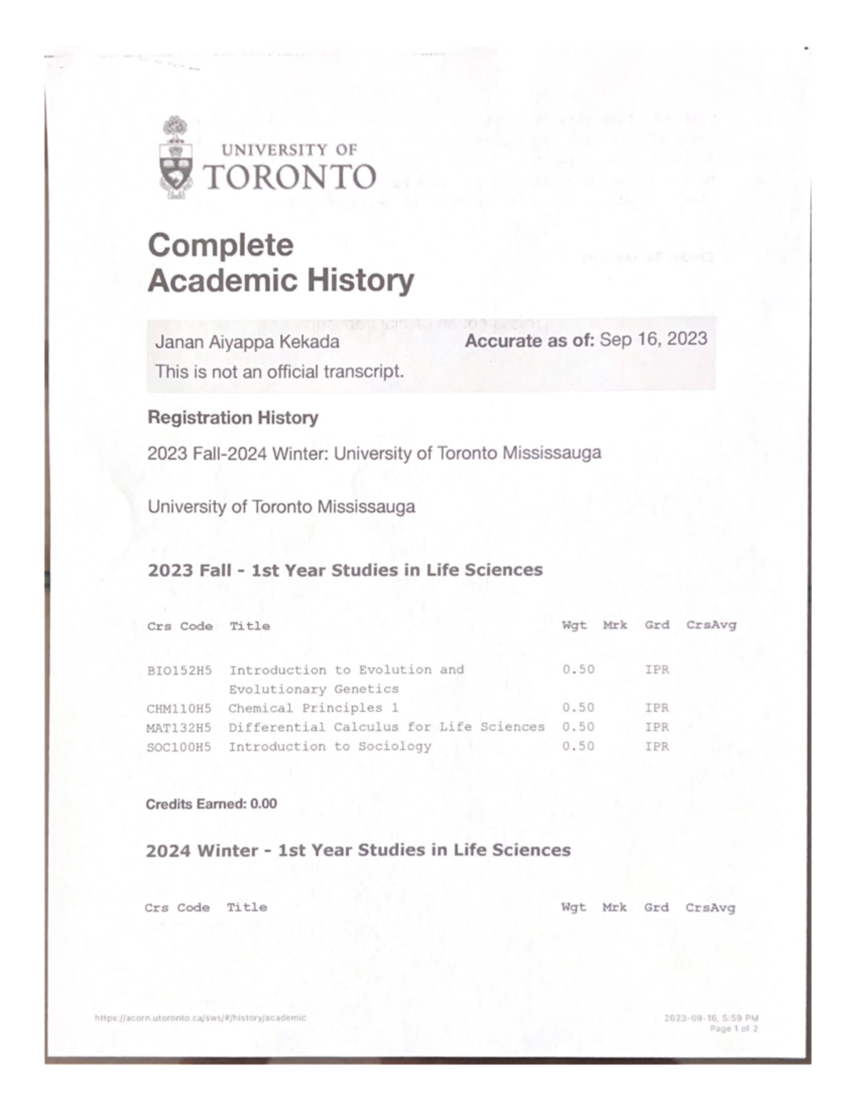 Transcript(Unofficial) - MAT132 - Studocu