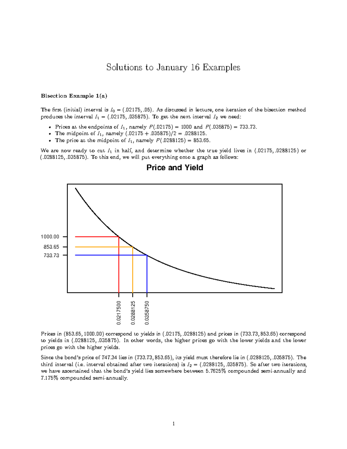 Solutions Jan 16 - MA270 Numerical Methods Notes - Solutions to January ...