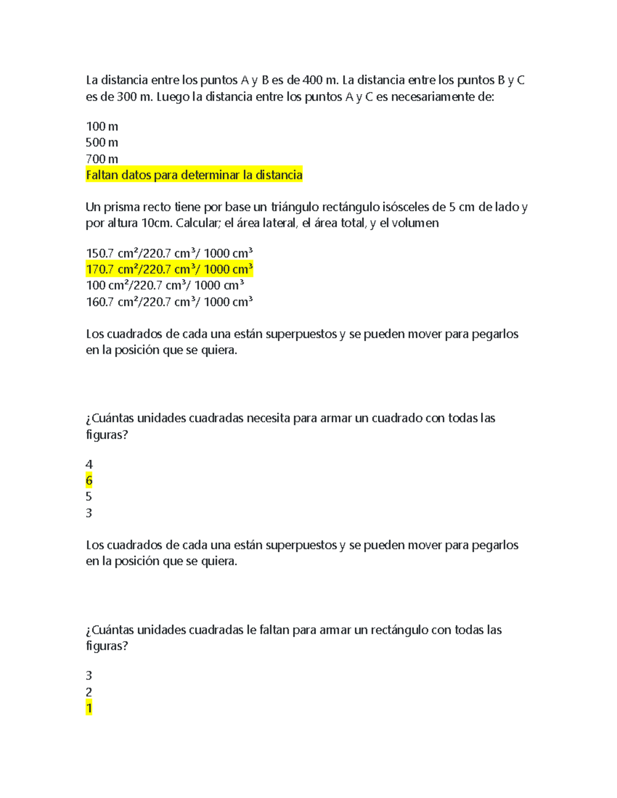 Respuestas taller 2 razonamiento cuantitativo - La distancia entre los ...