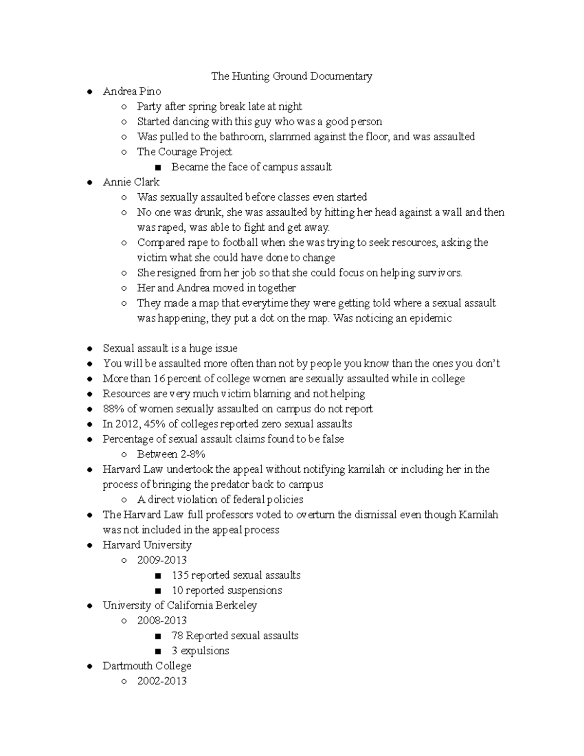 VIR The Hunting Ground Documentary - The Hunting Ground Documentary ...