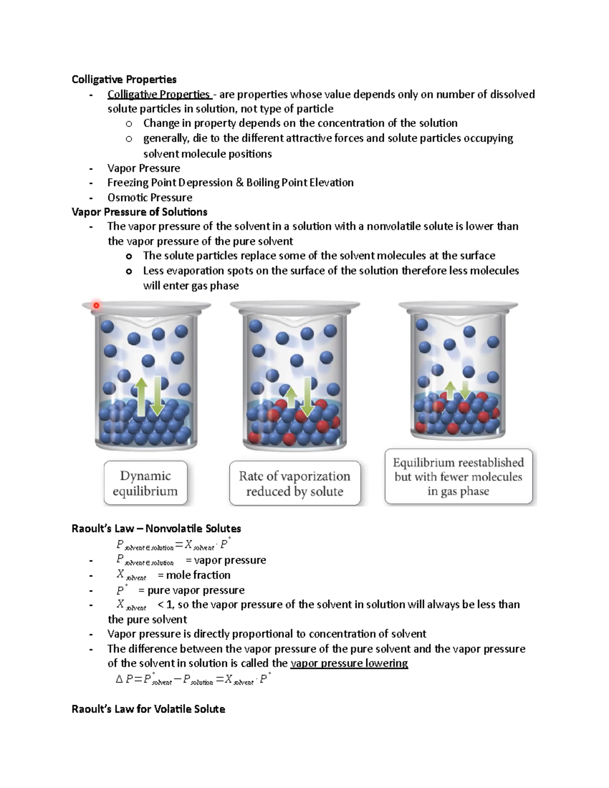 Colligative Properties of Nonelectrolytes - Colligative Properties ...