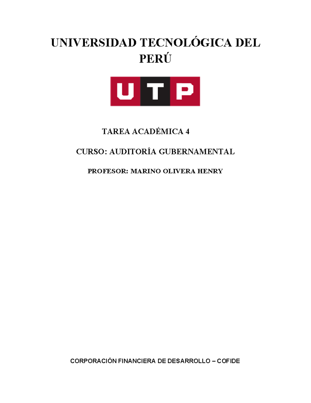 SEMANA 14 - AUDITORIO GUBERNAMENTAL CICLO MARZO 2024 UTP - UNIVERSIDAD ...