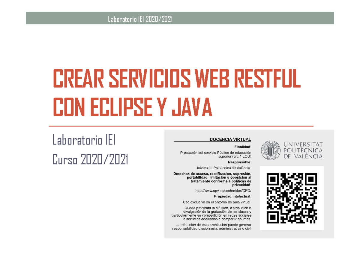 Restful Java 11 - Apuntes Practicas - CREAR SERVICIOS WEB RESTFUL CON ...