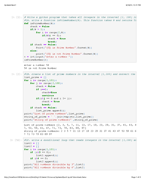 Activity Learning- 2 - CSCE 5300 – Introduction to Big Data and Data Science Activity Learning ...