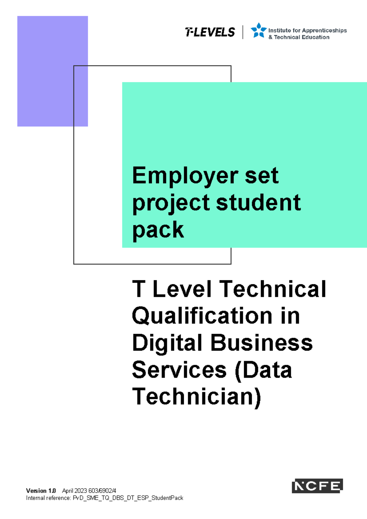 Esp student pack dbs 2 - This is a task brief for t level business ...