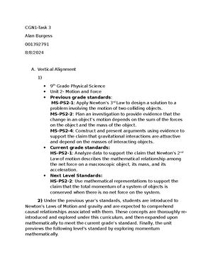 GGN1 Task 3 - Task 3-Passed - GGN1 Task 3 Evaluates Curriculum ...