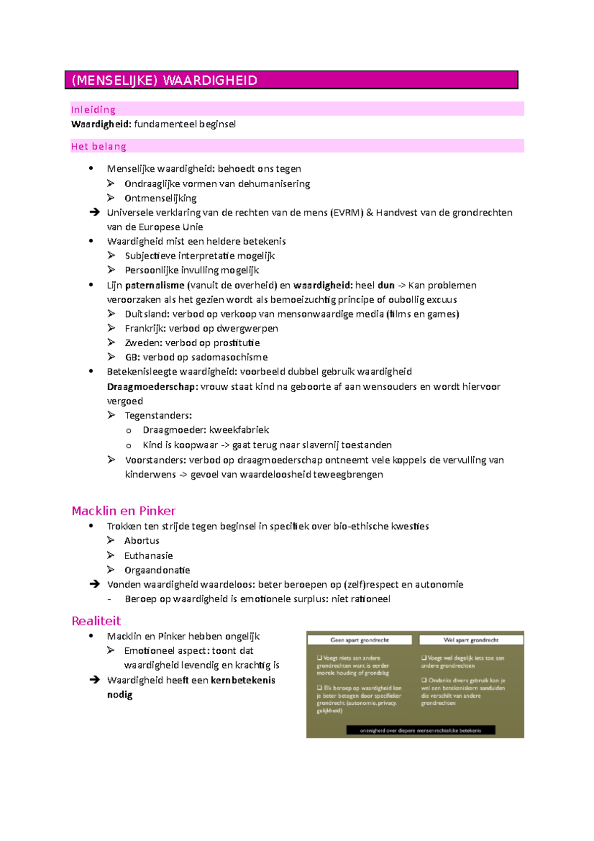 2 Waardigheid - ” Art. 3 EVRM Lijfstraffen op scholen (Campell and ...