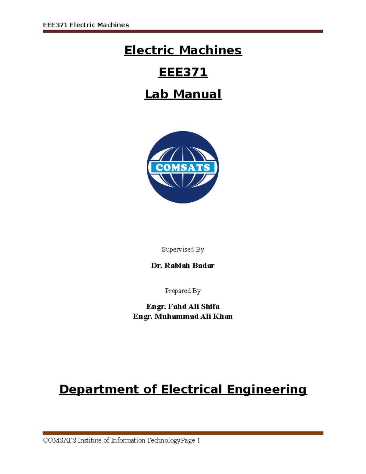 EEE371 Electric Machines update - EEE371 Electric Machines Electric ...
