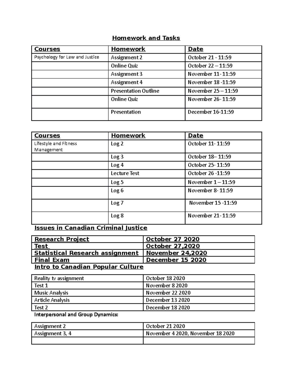 Homework and Tasks - SM SQJBS - Homework and Tasks Courses Homework ...