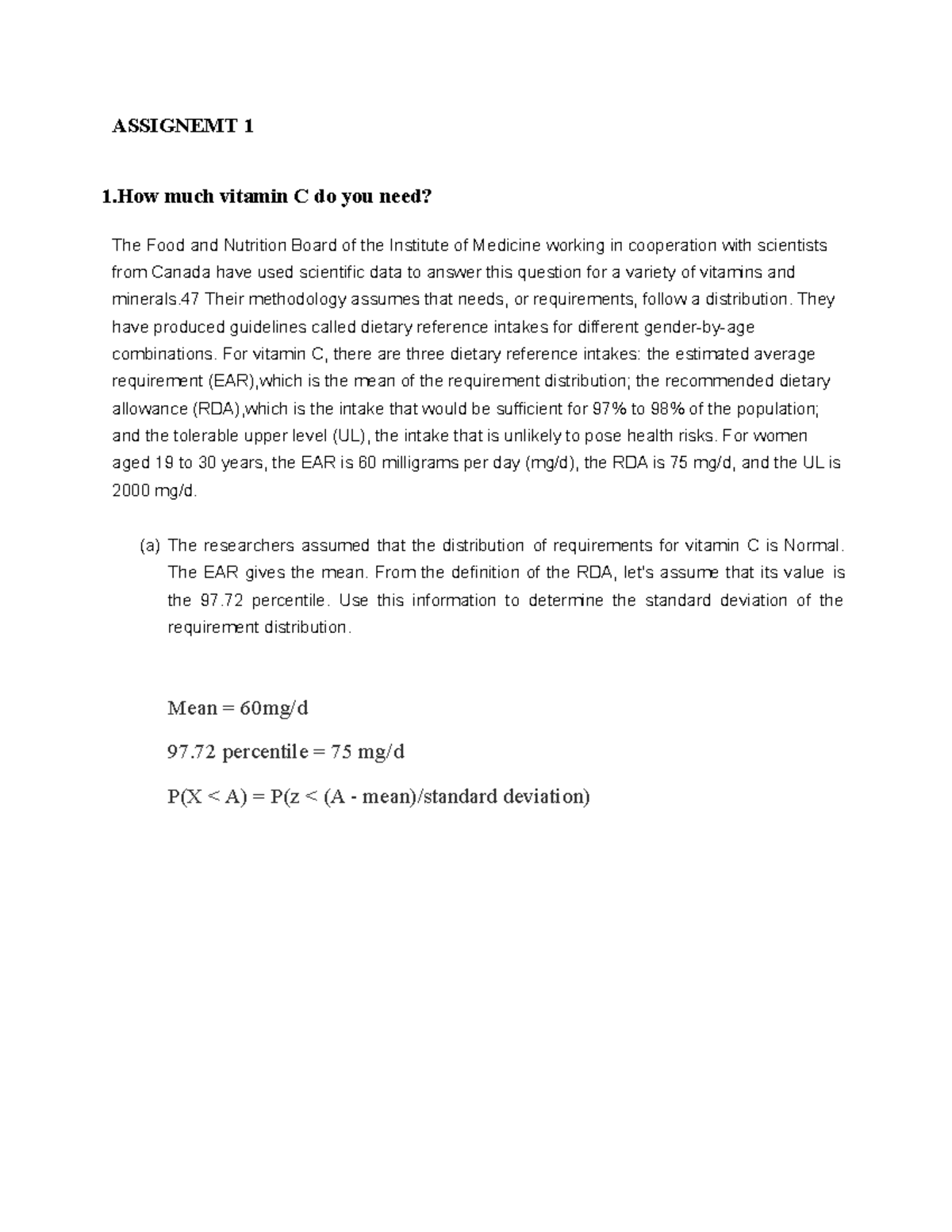 Week-1 Ds-520 - This document contains answers for assignment for data science - ASSIGNEMT 1 1 ...