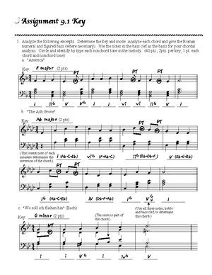 MUSC 1460 Types of Nonharmonic Tones - MUSC 1460 Types of nonharmonic ...