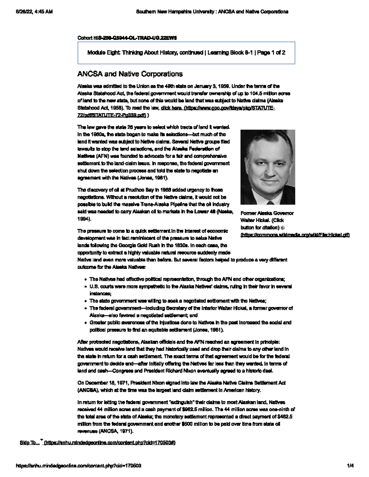 His 200 module 8 short responses - 4:45 AM Southern New Hampshire ...