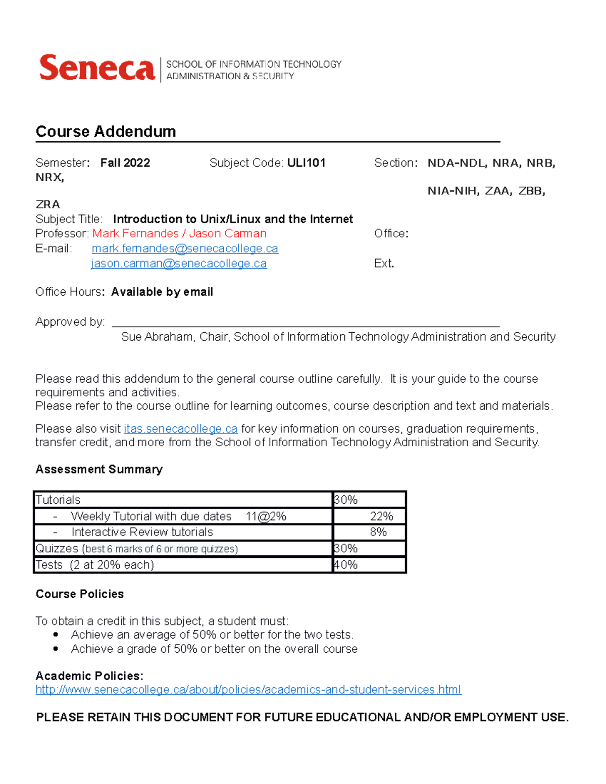 Uli101 Master 2022c Lecture Notes Course Addendum Semester Fall 2022 Subject Code Uli101