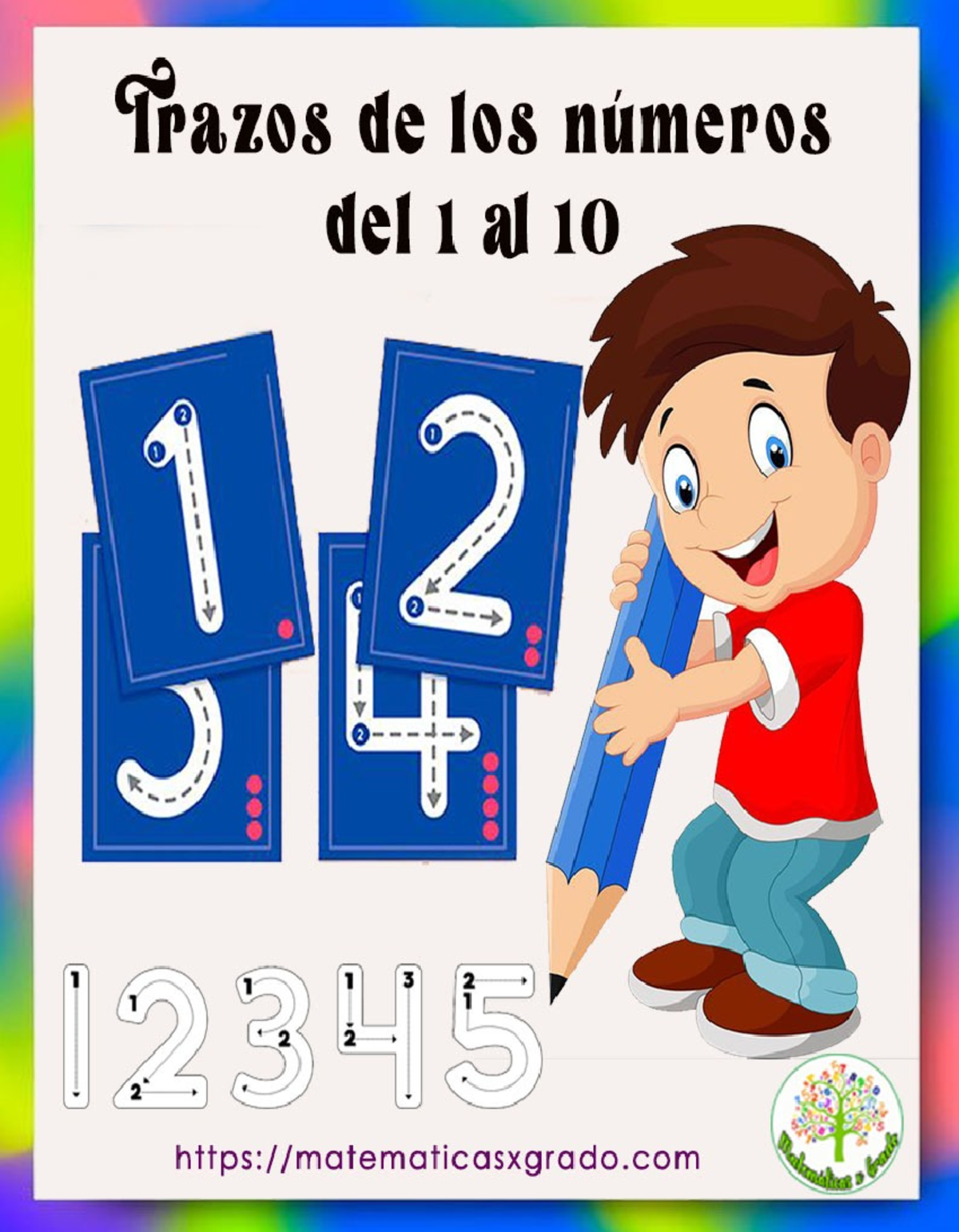 Trazos de los números del 1 al 10 - Números dellallo joys 6 6 6 6 1010 ...