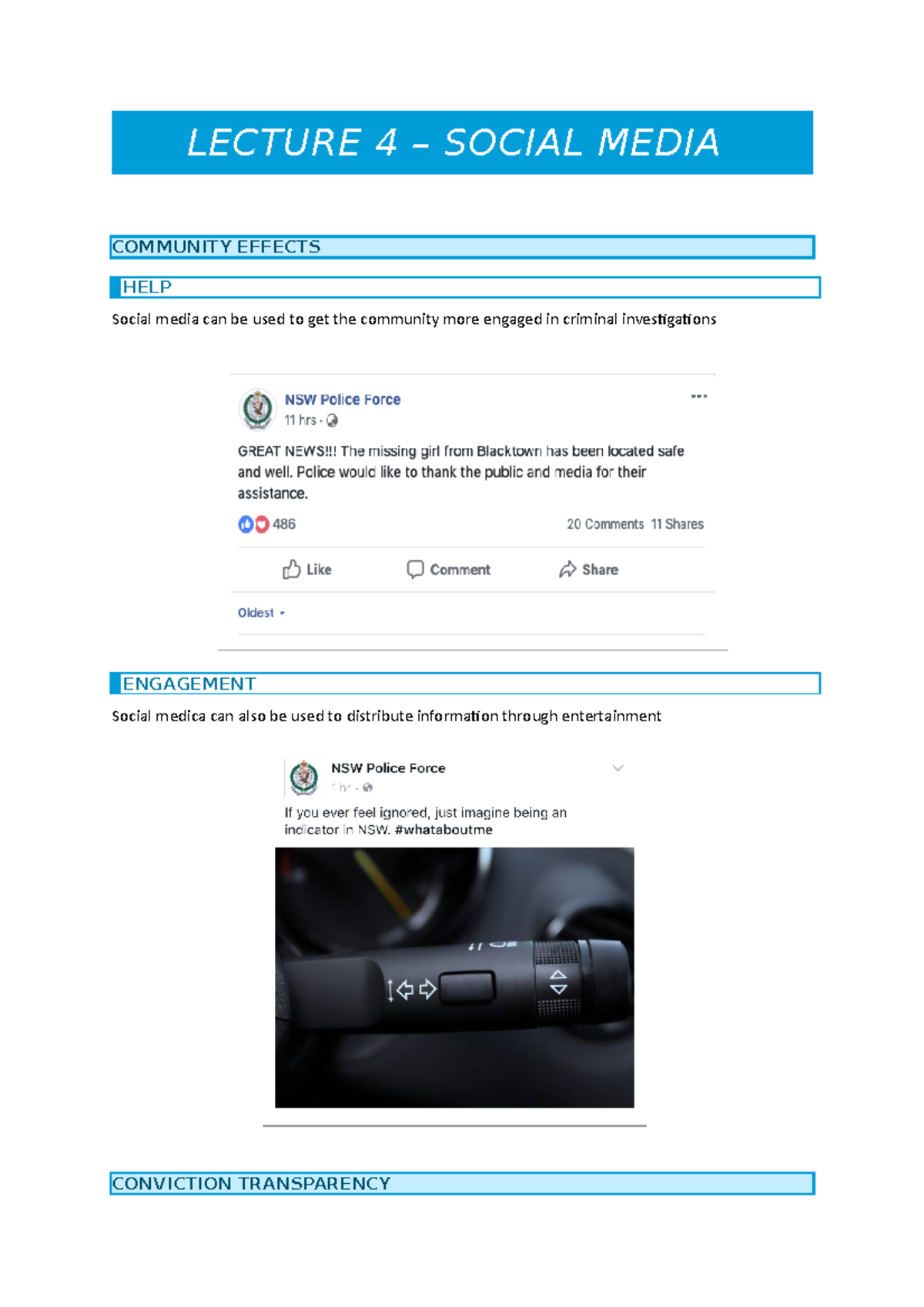 Lecture 4 - Social Media - LECTURE 4 – SOCIAL MEDIA COMMUNITY EFFECTS ...