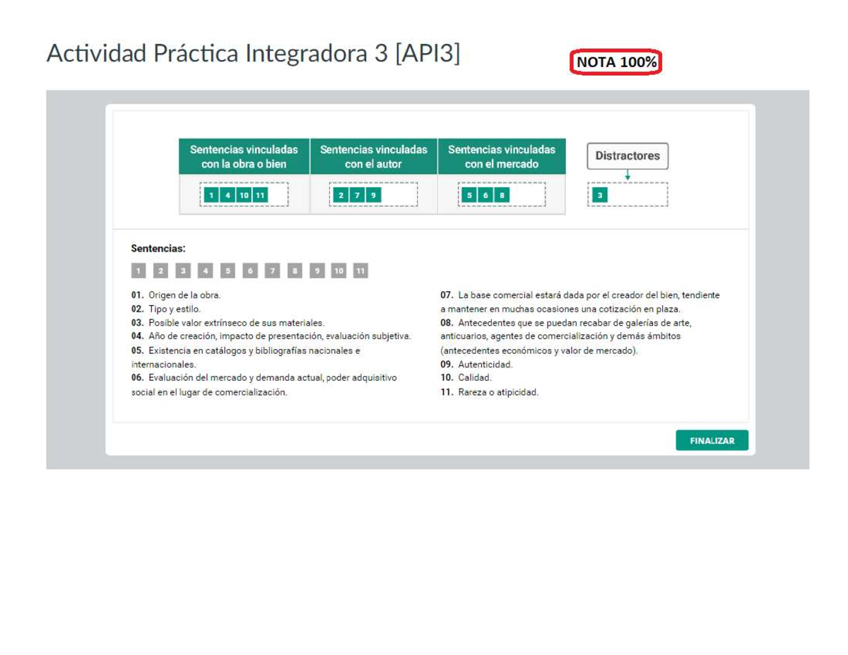 API 3 - Tasaciones - Studocu