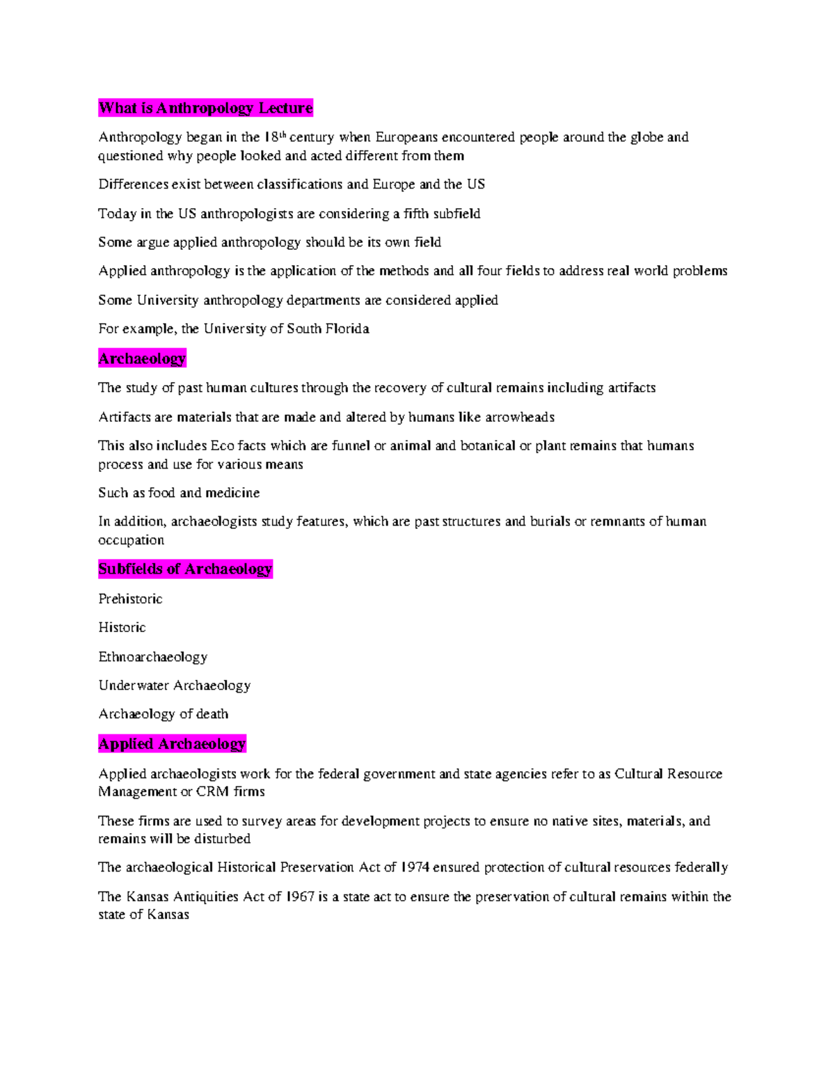 What is Anthropology Lecture - What is Anthropology Lecture ...